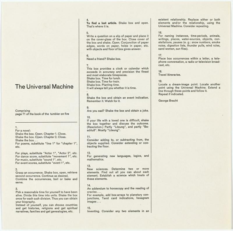 Universal Machine II (Machine universelle II) - Centre Pompidou