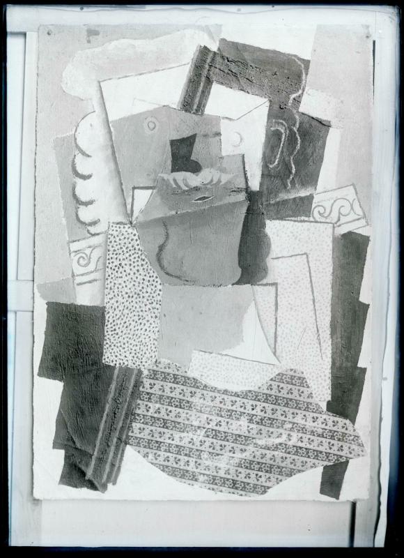 Reproduction d'un collage de Pablo Picasso - Centre Pompidou