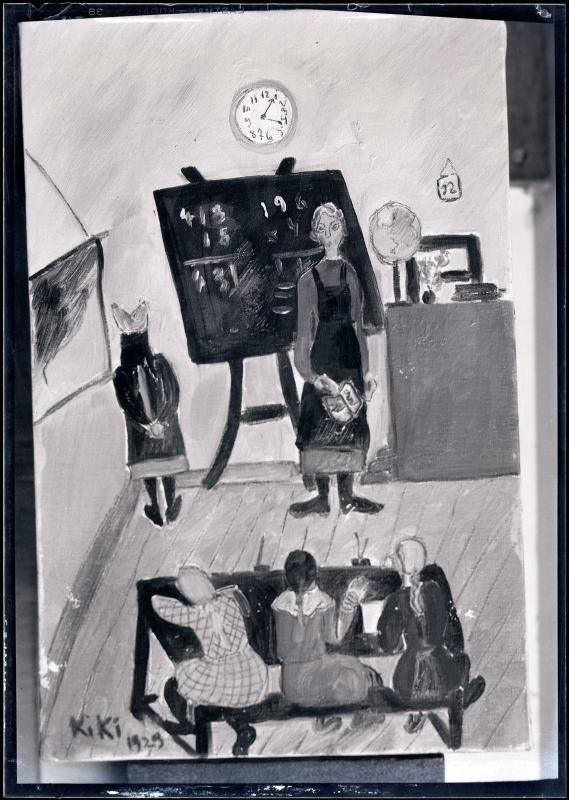 Reproduction d'une peinture d'Alice Prin, dite Kiki de Montparnasse ...