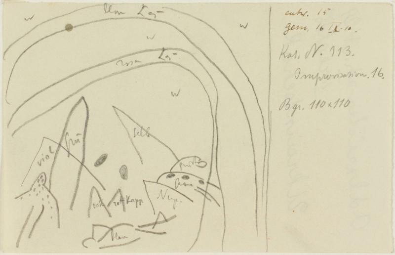 Etude pour Improvisation 16 - Centre Pompidou