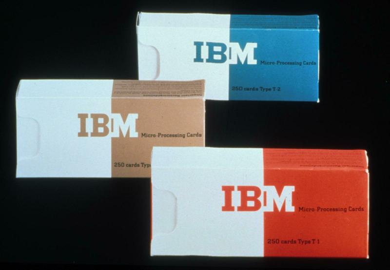 Packaging IBM Micro-Processing Cards 250 Type D1 - Centre Pompidou