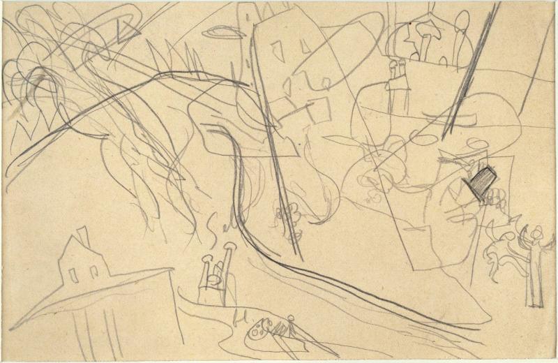 Etude pour Improvisation 24 (Troika II) - Centre Pompidou