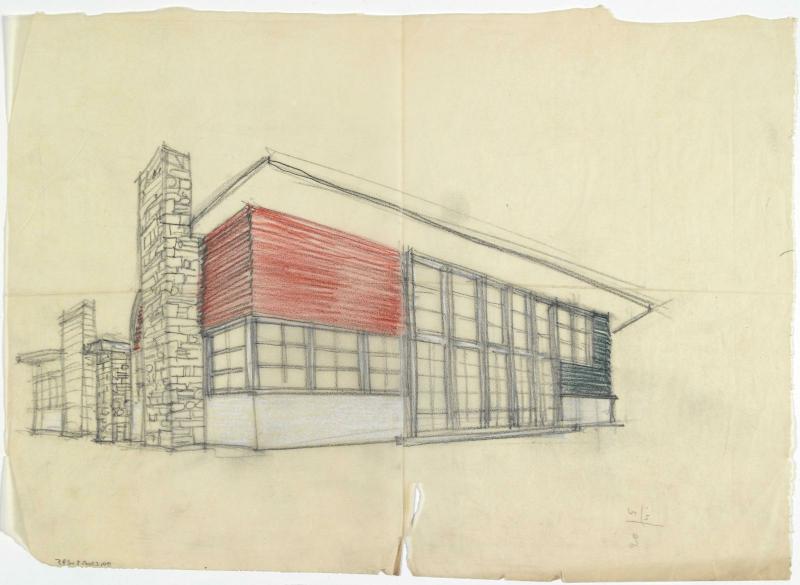 Esquisse, plan - Centre Pompidou