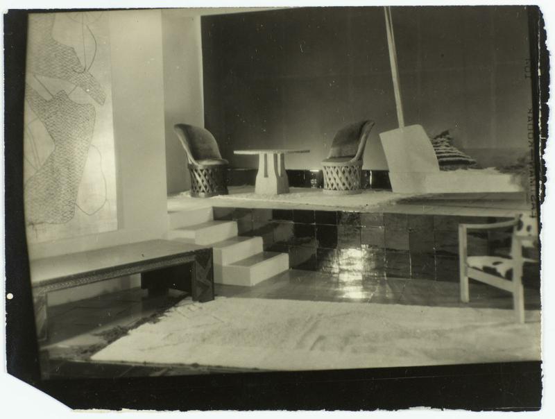 Intérieur avec cheminée et piano - Centre Pompidou