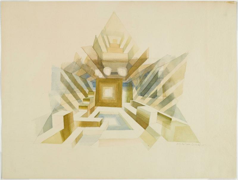 Auditorium, perspective intérieure d'avant-projet - Centre Pompidou